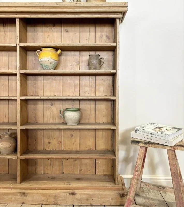 Victorian Antique Rustic Pine Shelving Unit — Vintage Boathouse