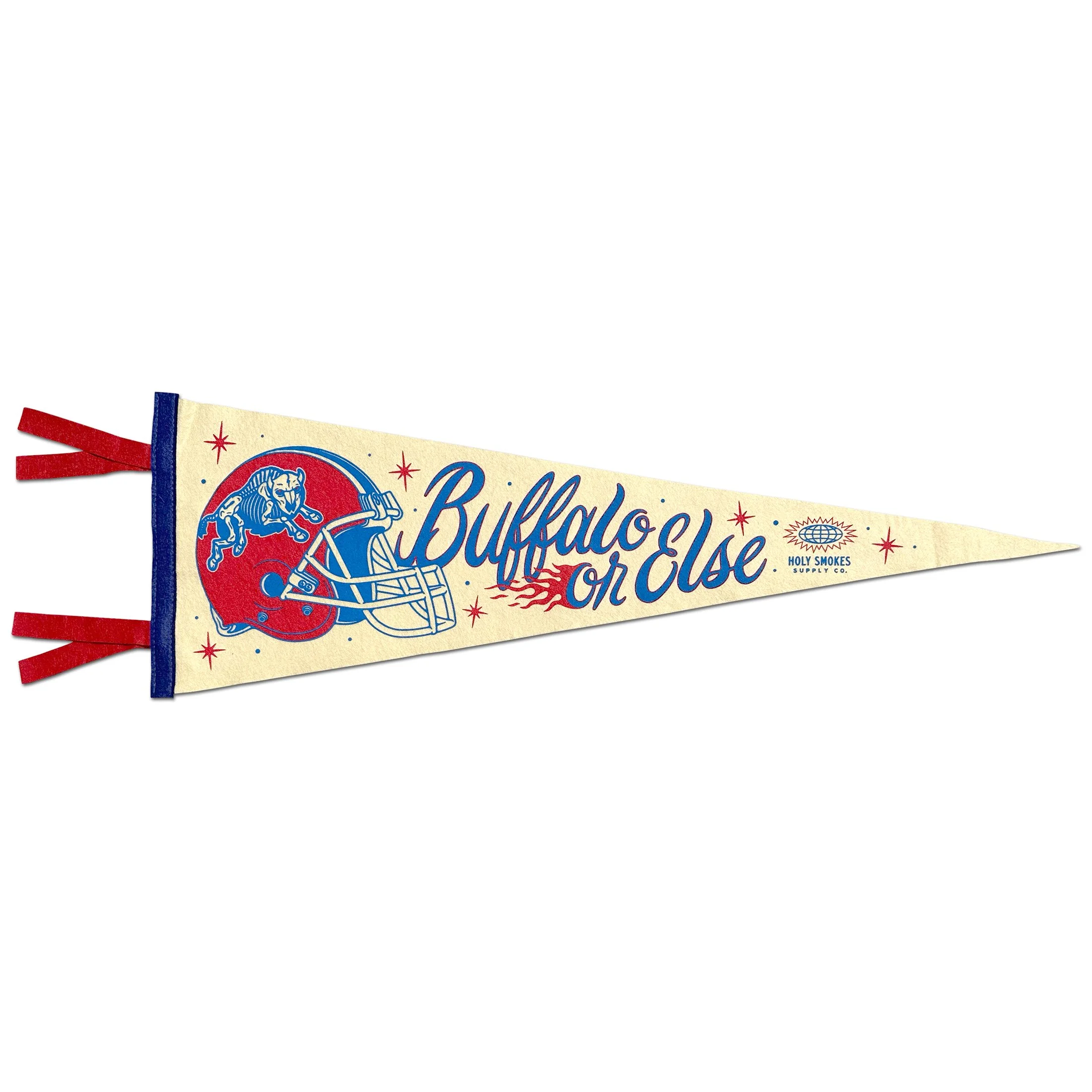 Buffalo Or Else Pennant Holy Smokes Supply Co 