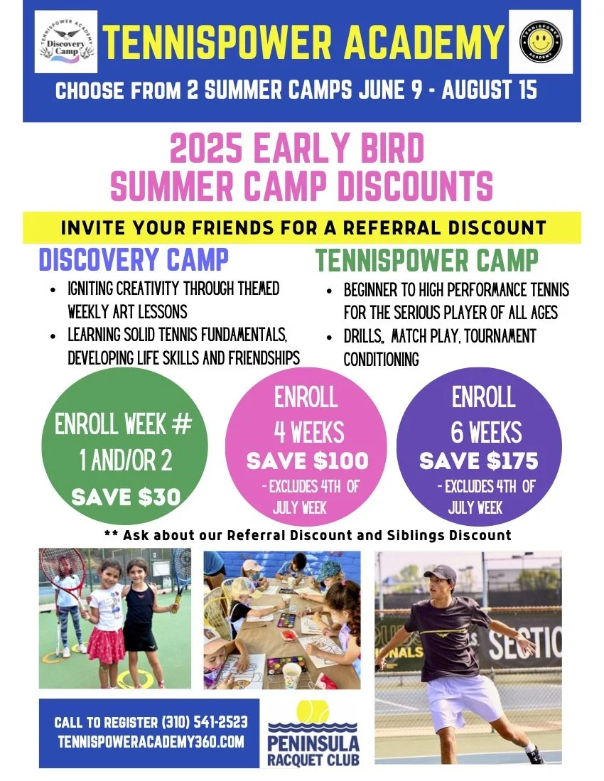 Summer Camp 2025 Index — Peninsula Racquet Club