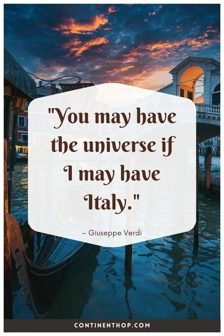 Quotes for Italy | Best Italy Quotes and Captions to inspire your ...