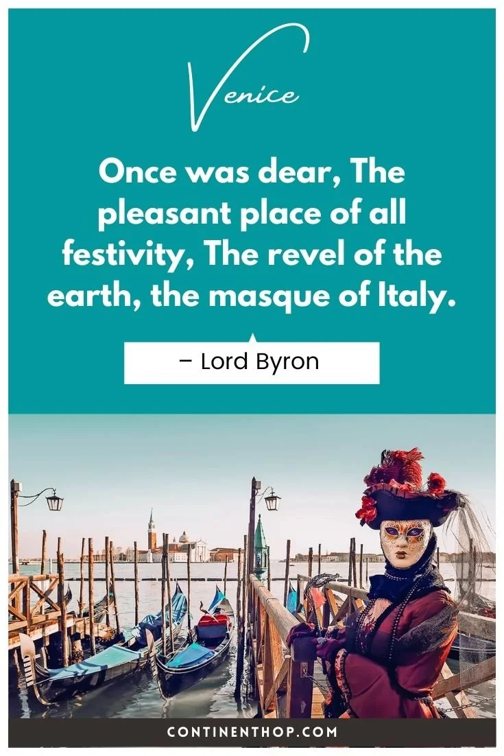 Quotes on Venice | 60+ Venice Captions and Travel Quotes for 2023 ...