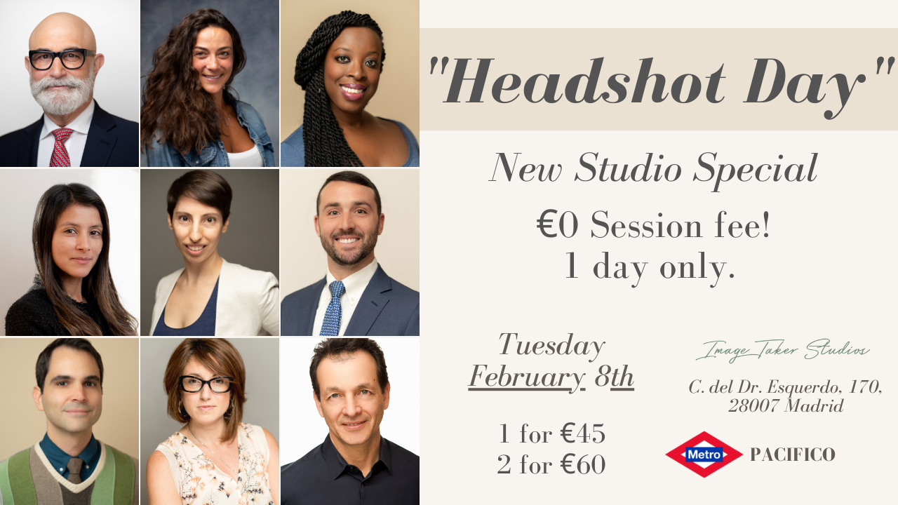 Headshot Day — Event and Portrait Photographer in Madrid | Image Taker ...