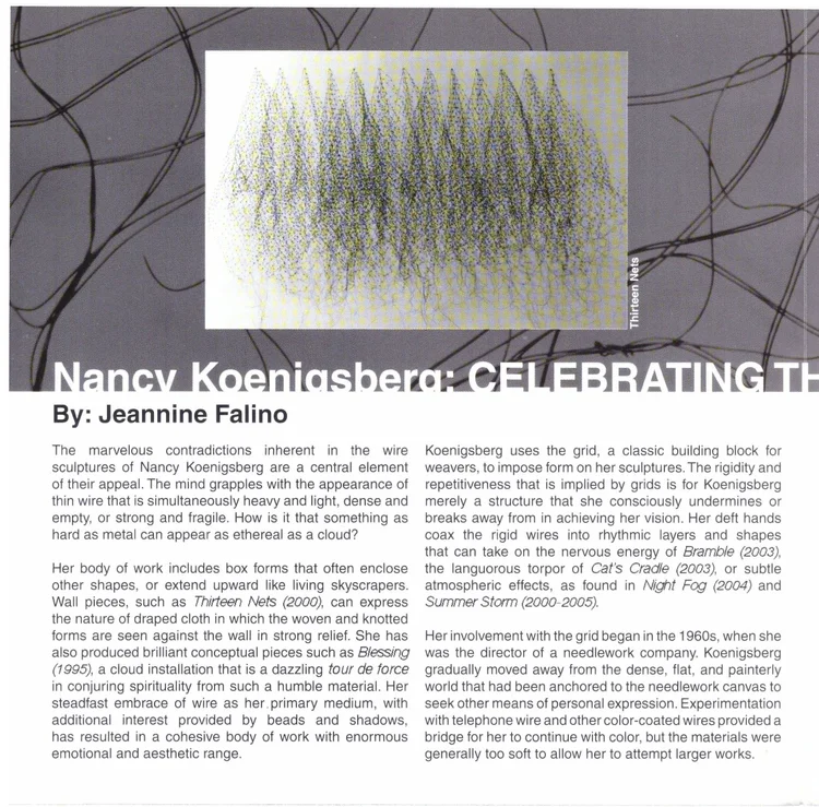Nancy Koenigsberg 2024 Exhibition — Nancy Hoffman Gallery