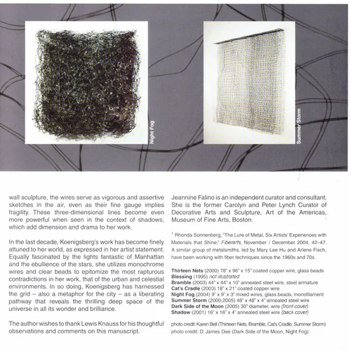 Nancy Koenigsberg 2024 Exhibition — Nancy Hoffman Gallery