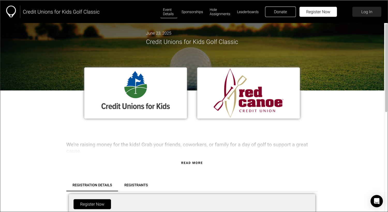 Golf Tournament Website — GolfStatus