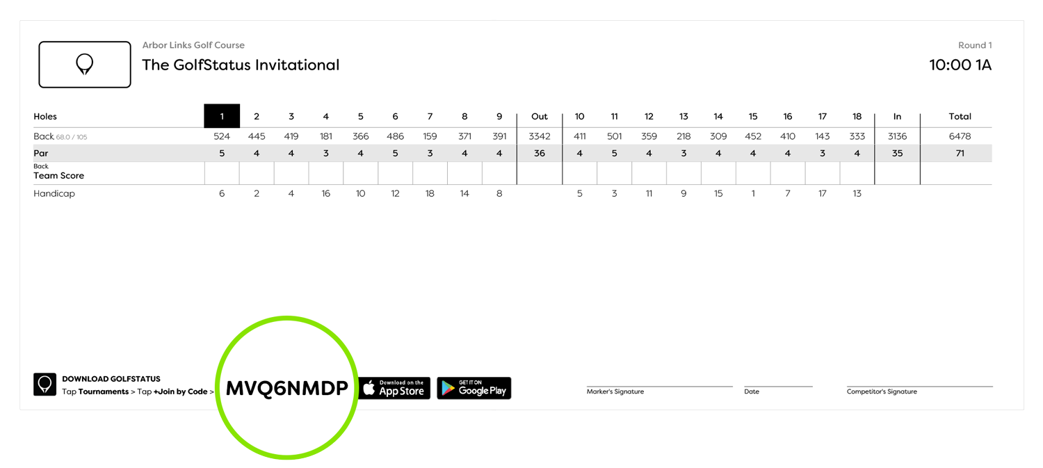 App Guide — GolfStatus