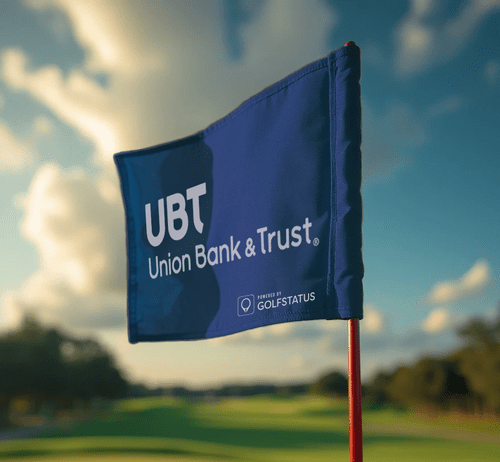 Custom Golf Pin Flags by GolfStatus and Prestige Flag — GolfStatus