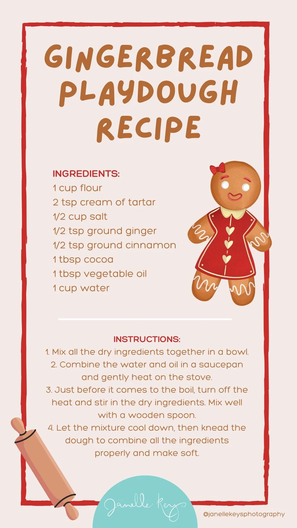 Christmas Gingerbread Playdough Recipe — Hawkesbury Family Photographer ...