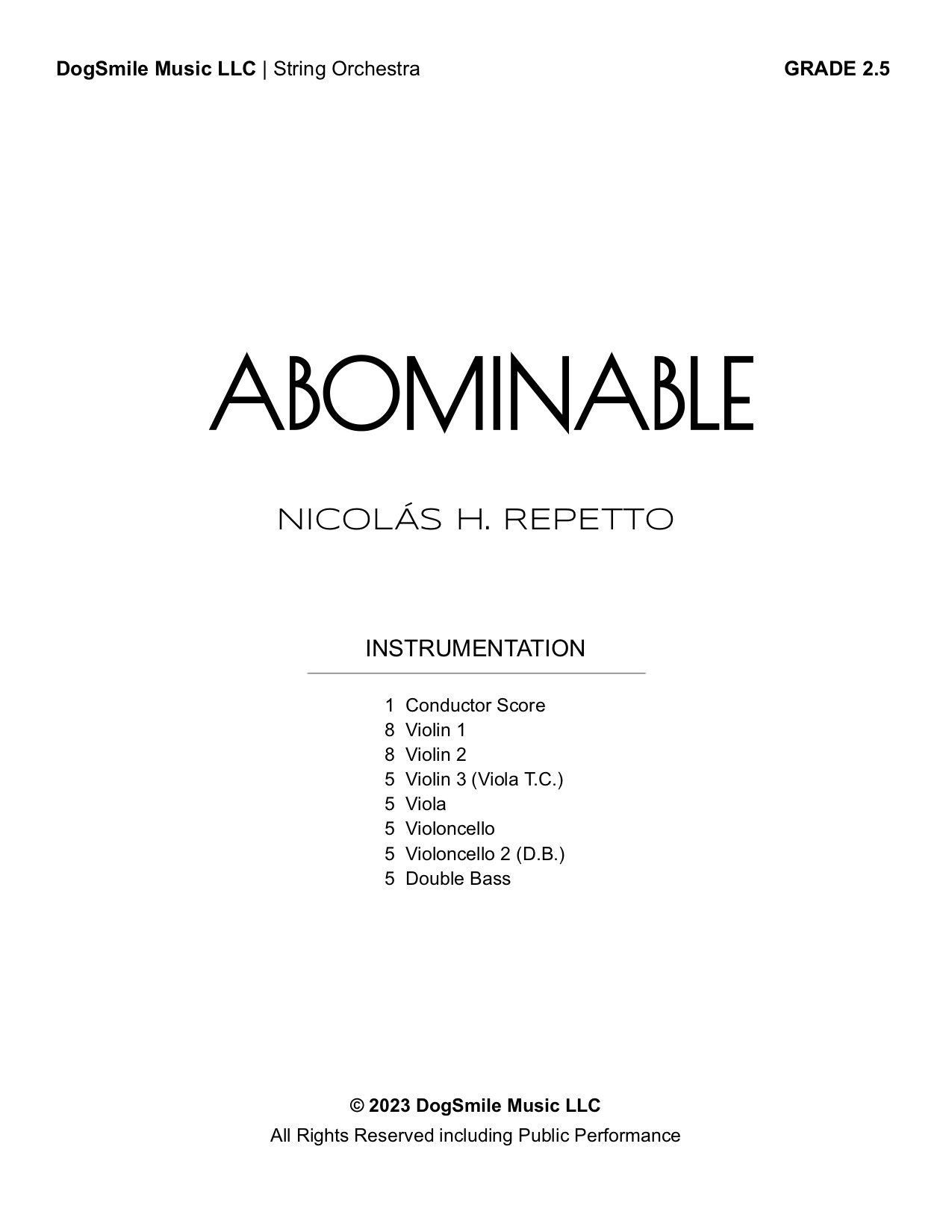 Abominable (Nicolás Repetto) — Nicolás Repetto
