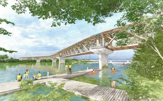 Open House on new recreational trail bridge over the Mississippi River ...