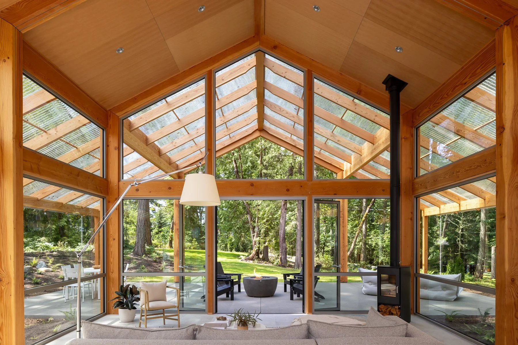 Hansen Modern Timber Frame — Layline Design + Build