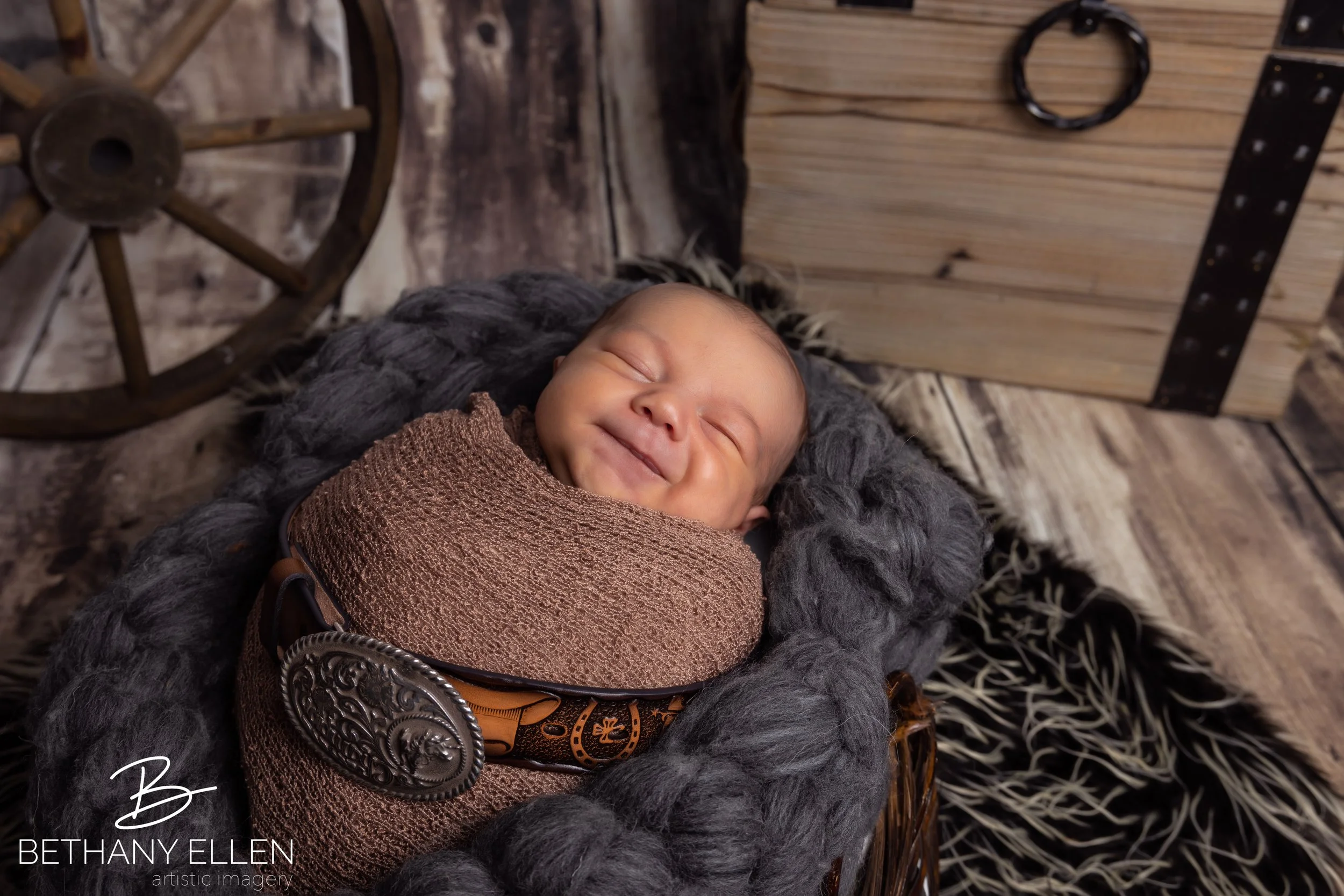 Cowboy Newborn Photoshoot