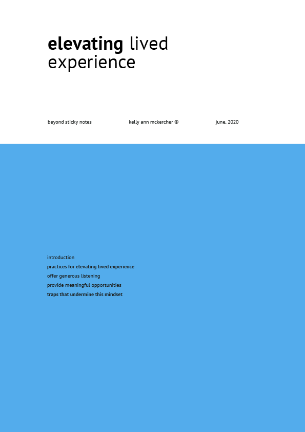 Mindsets for Co-design — Beyond Sticky Notes