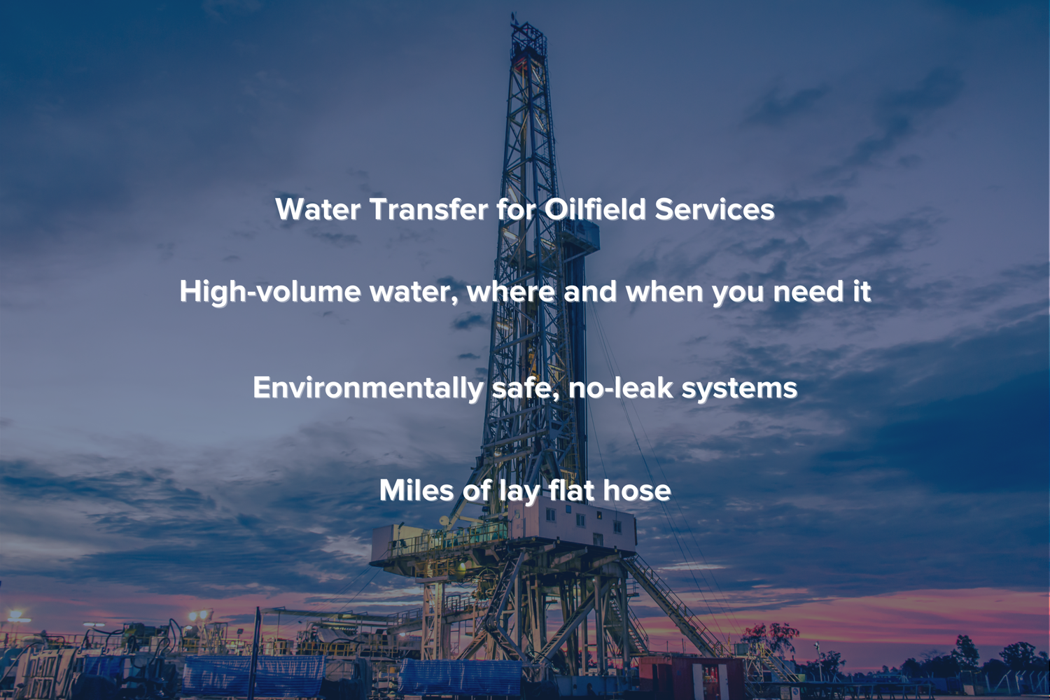 Water Transfer — DHI - Dalbo Holdings, Inc.