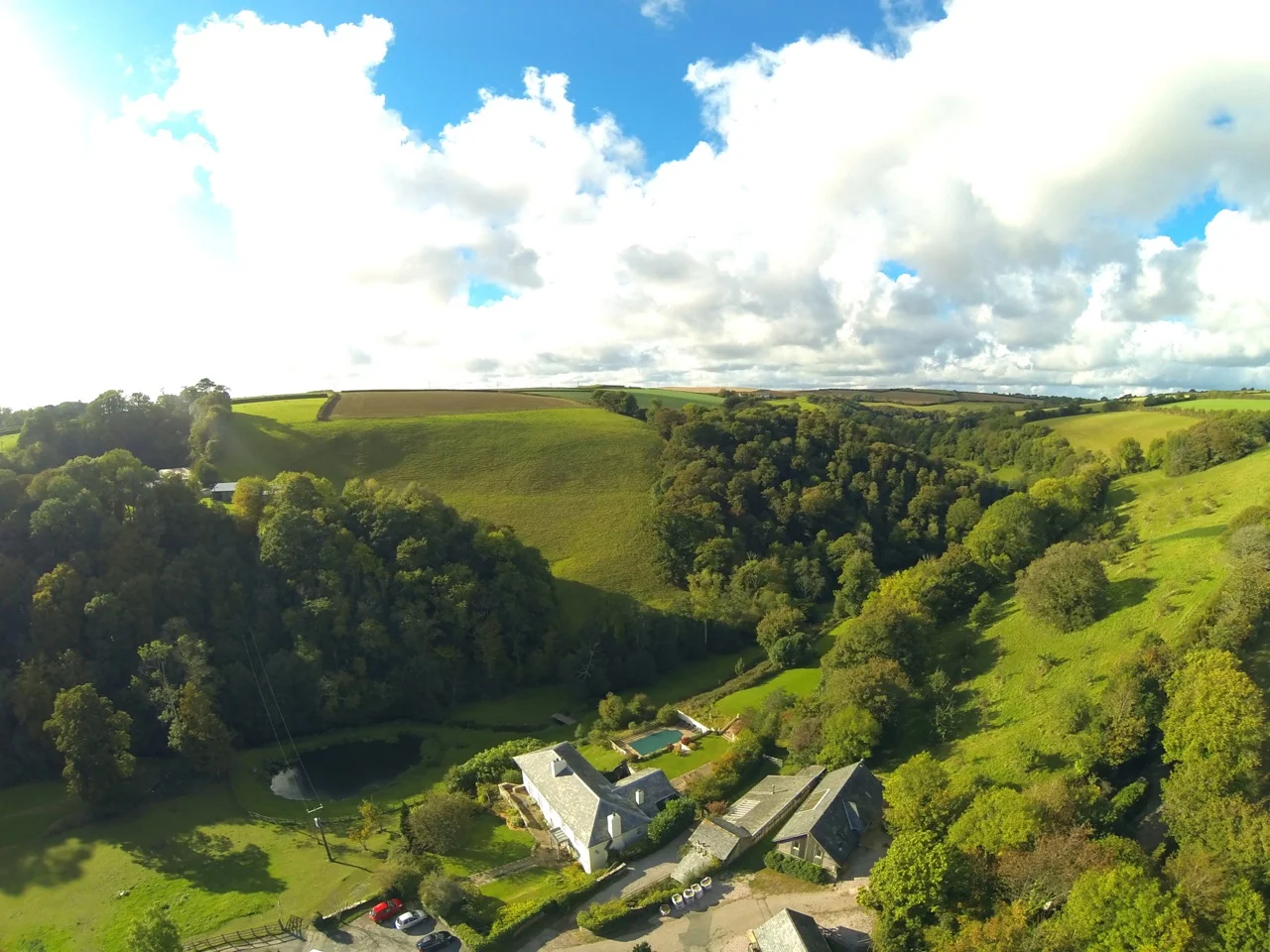 Autumn at Flear, from the air! — Family-friendly Luxury Holiday ...