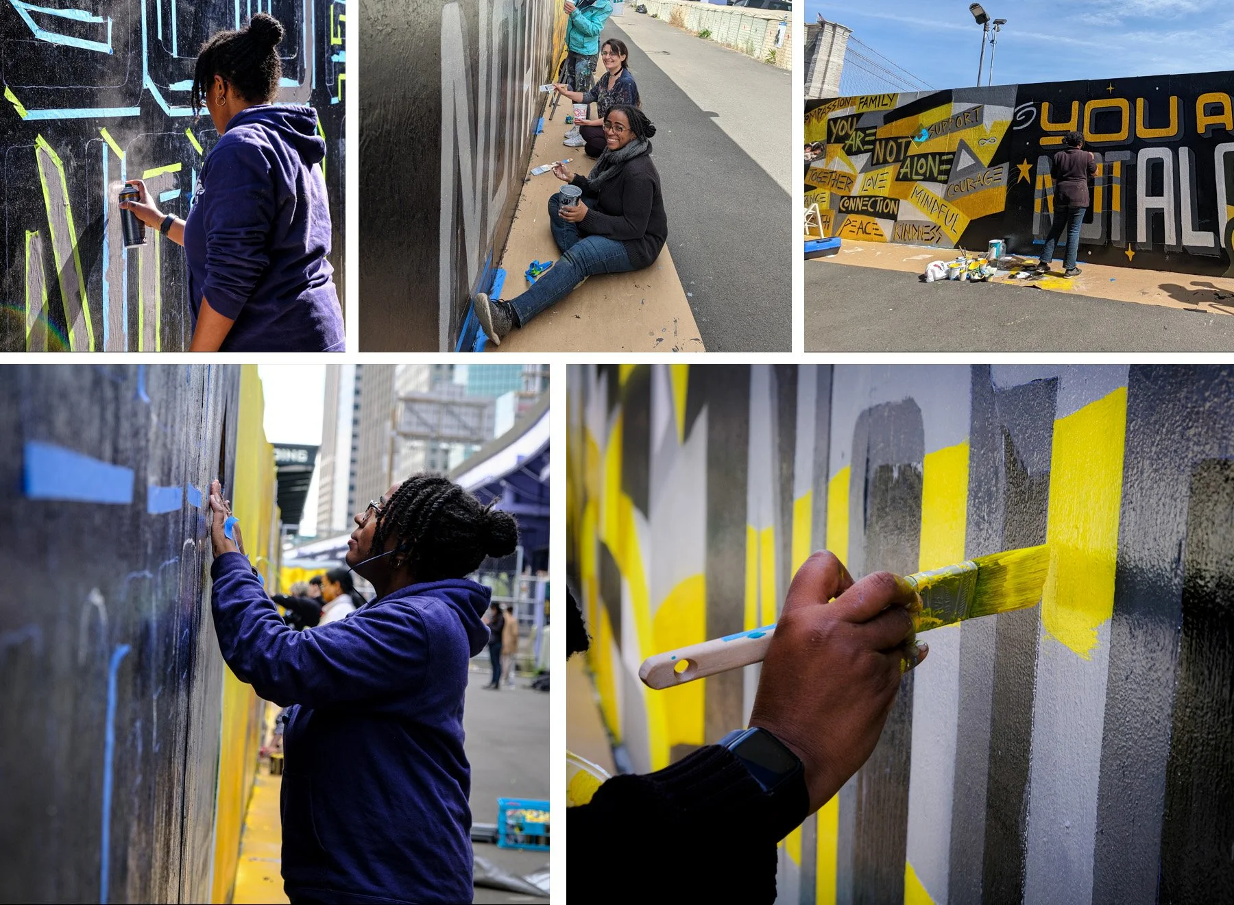 @Alanna_Flowers Alanna Flowers Seaport 2023 — You Are Not Alone Murals