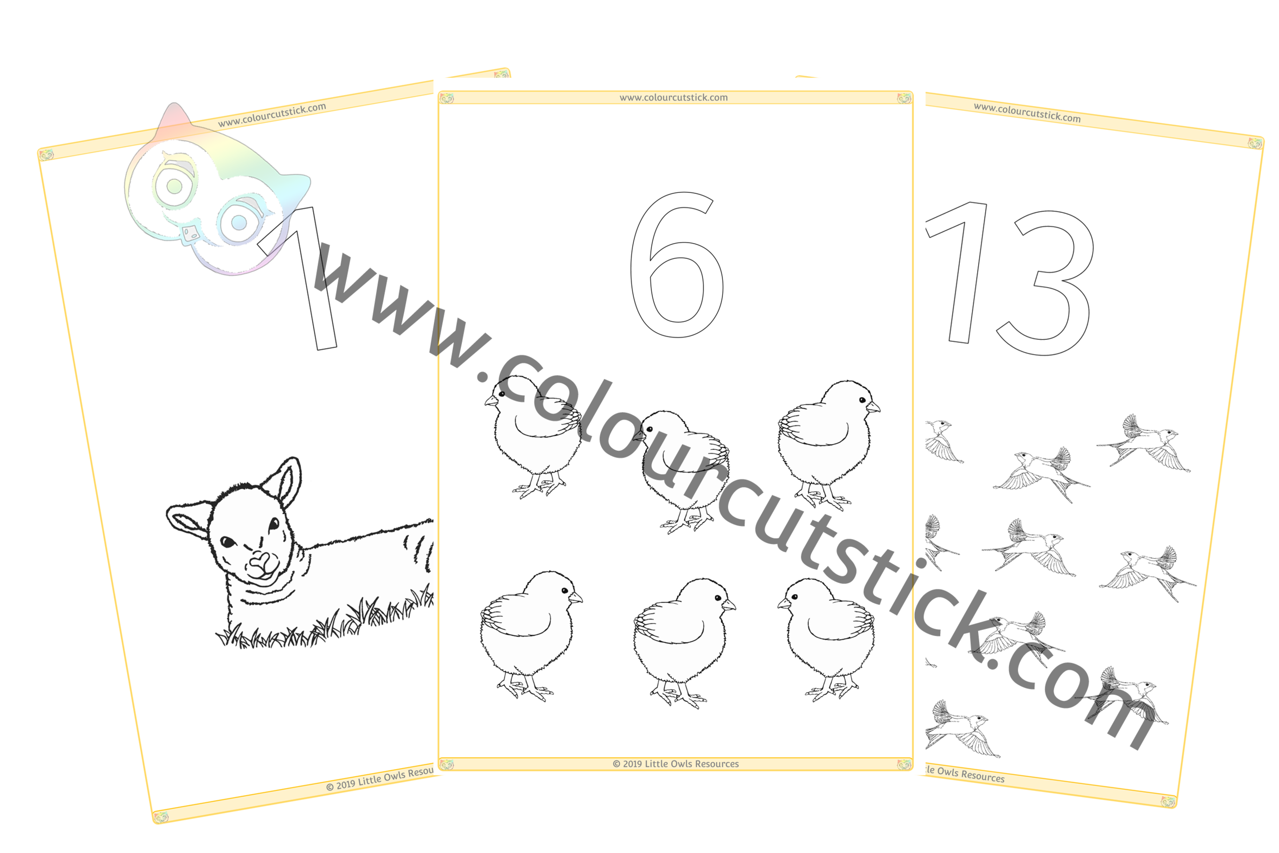 FREE Spring Colour & Count 1-20 Pack - for children, kids, toddlers ...