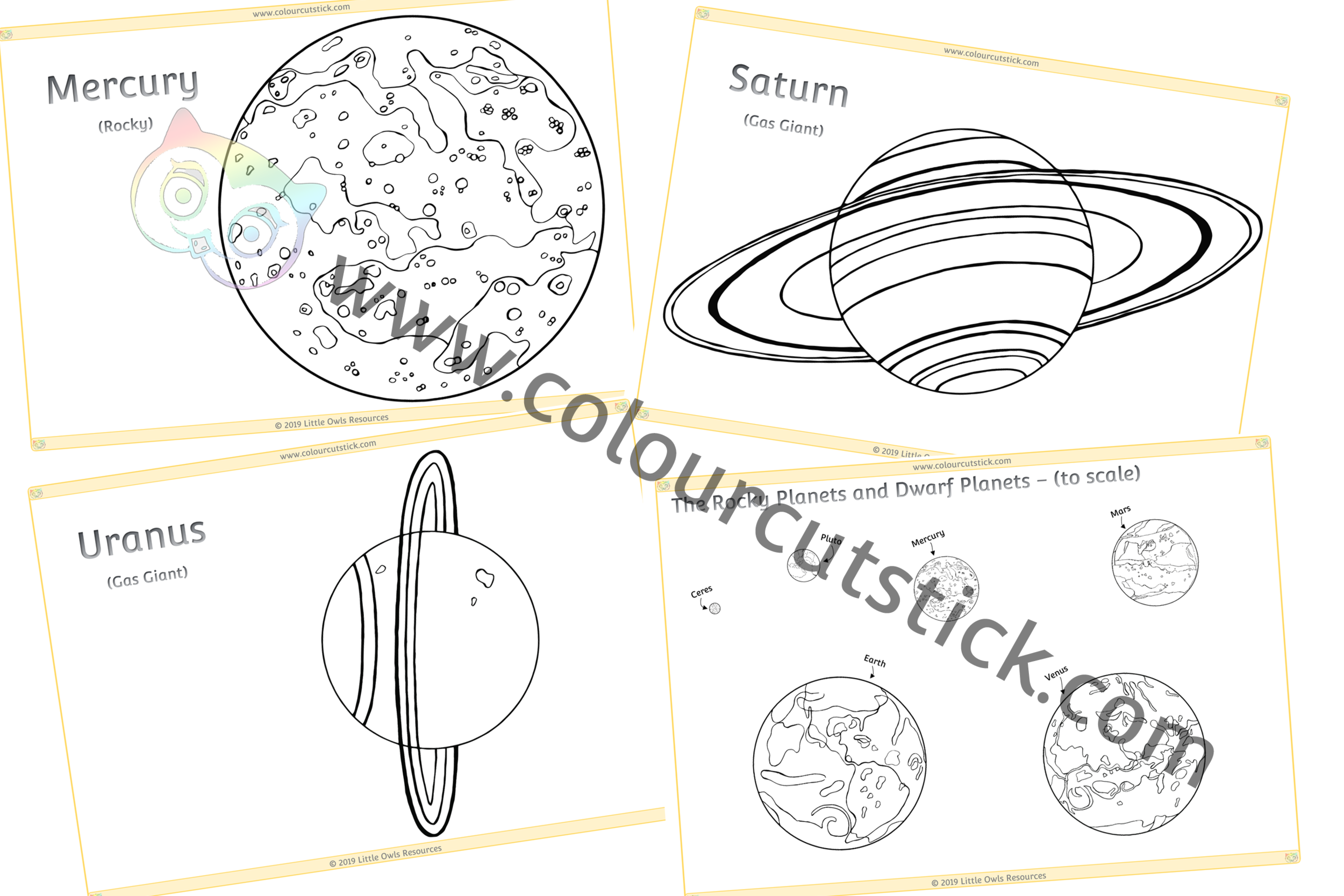 FREE Planets Colouring/Coloring Pack - for children, kids, toddlers ...