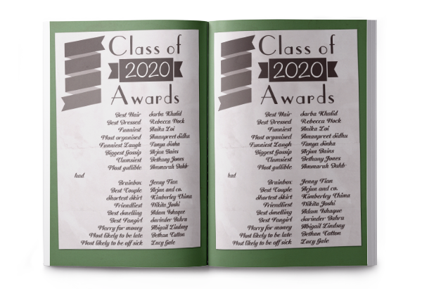 Your awards — School Yearbooks