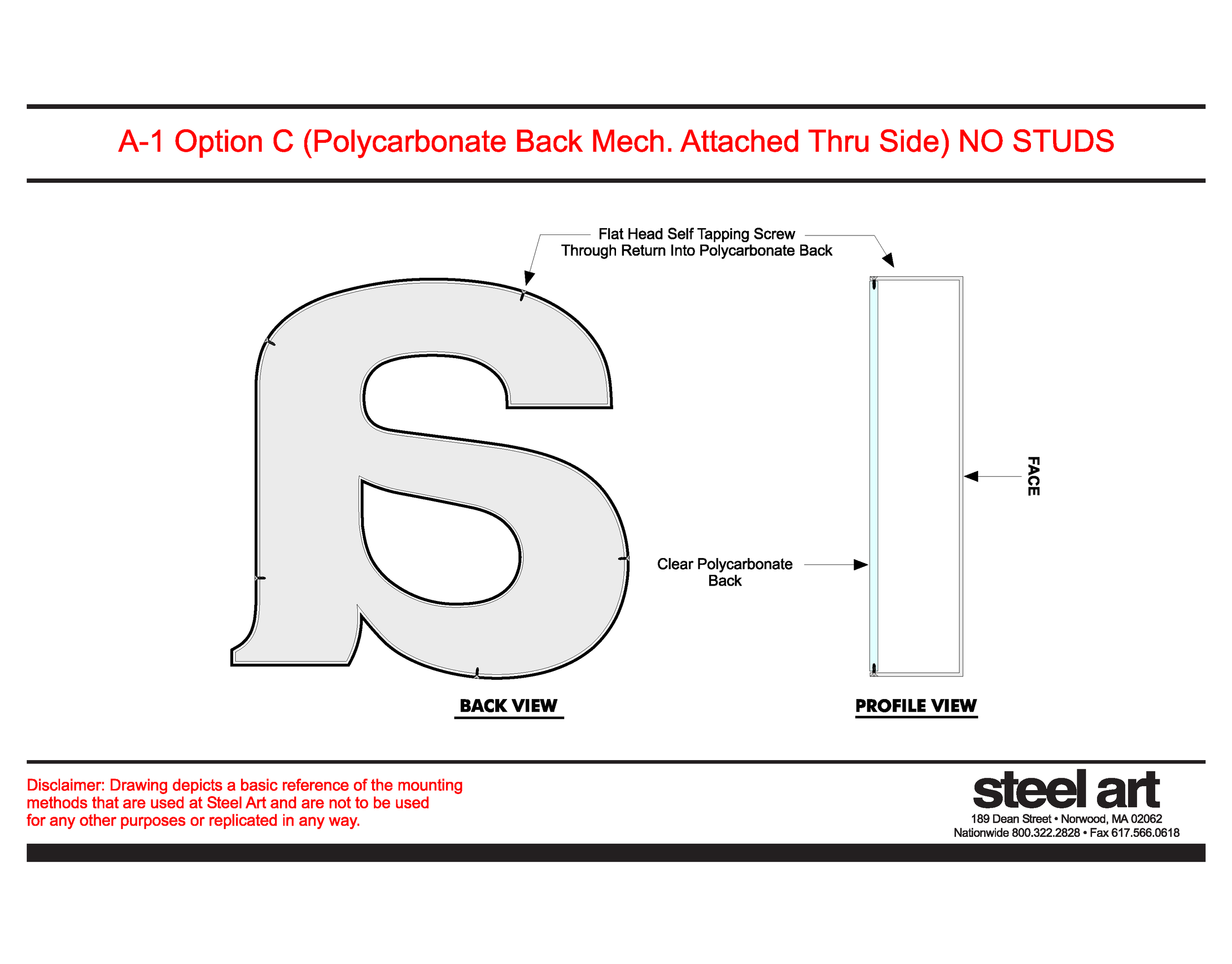 Mounting Options for Architectural Signs by Steel Art — Steel Art Company