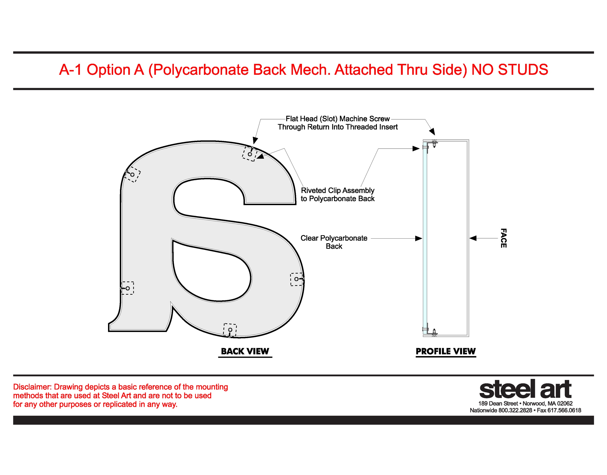 Mounting Options for Architectural Signs by Steel Art — Steel Art Company