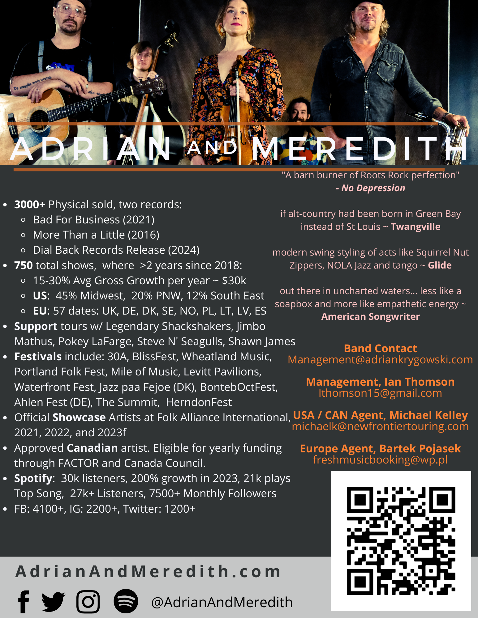 Promo Materials — Adrian+Meredith