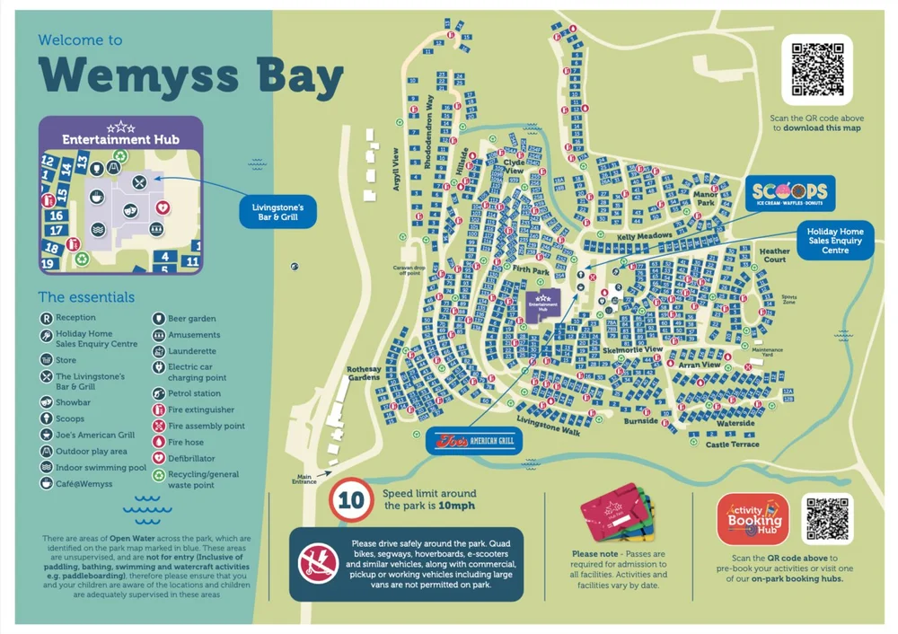 Holiday Park Map — Glasgow Children's Holiday Scheme