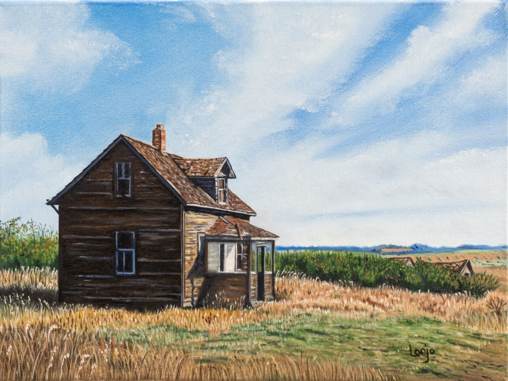 Old Farmhouse Painting