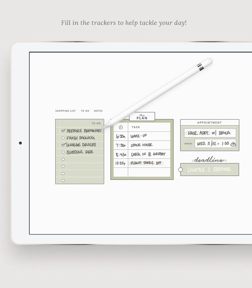 Productivity Digital Stickers — Dash Planner