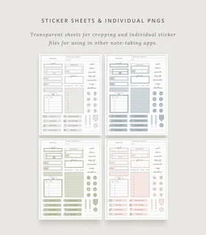 Productivity Digital Stickers — Dash Planner