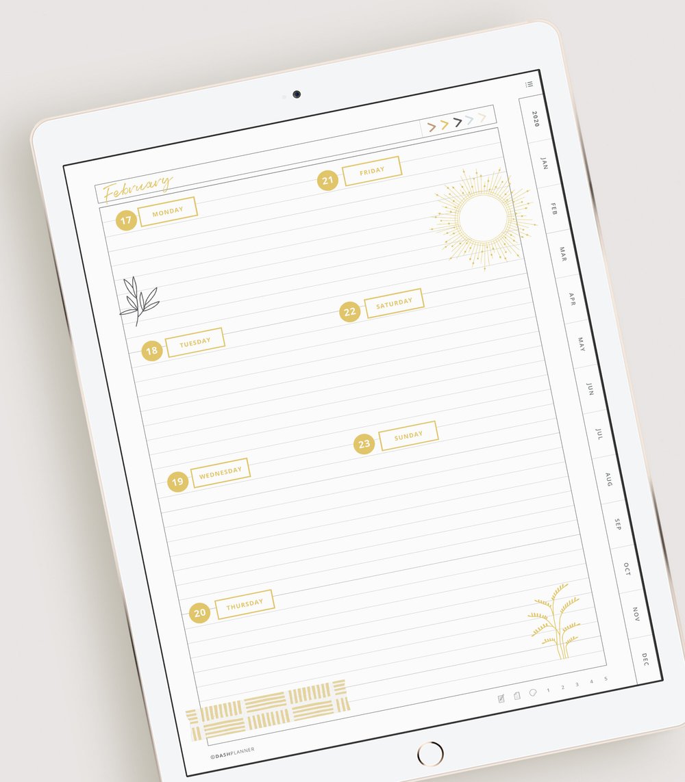 Spring Floral Digital Stickers — Dash Planner