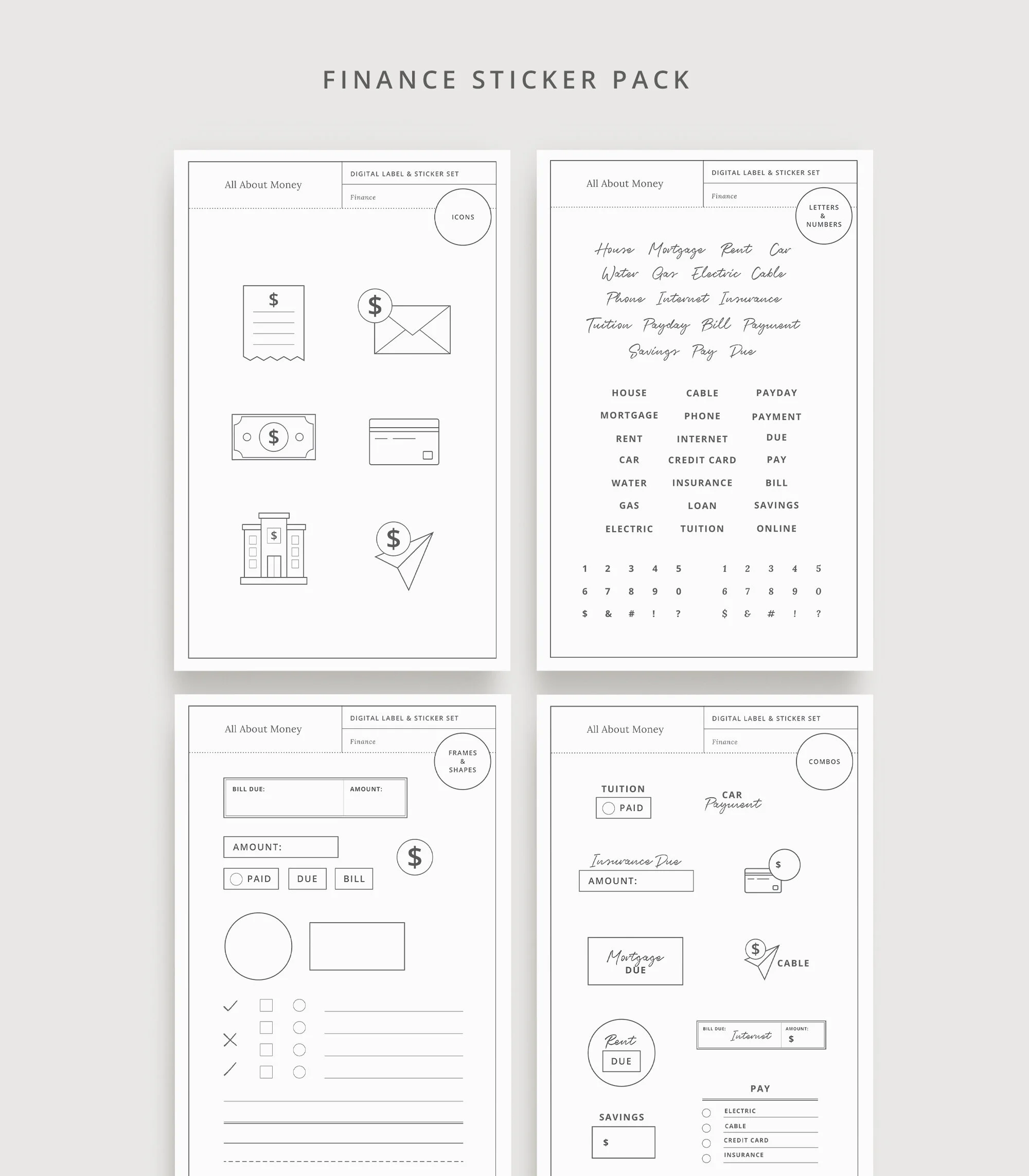 Digital Sticker Bundle — Dash Planner