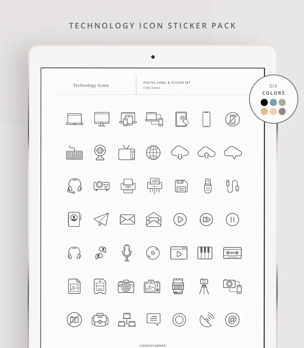 Digital Sticker Bundle for Students — Dash Planner