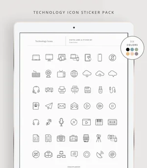 Digital Sticker Bundle for Students — Dash Planner