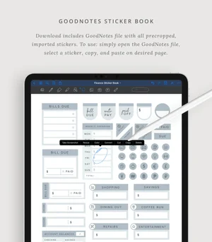 Finance & Budget Digital Stickers — Dash Planner