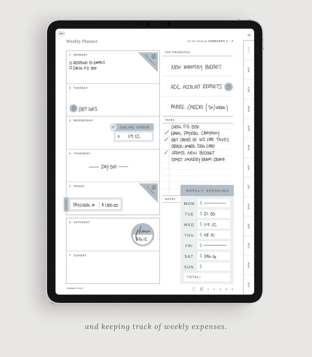 Finance & Budget Digital Stickers — Dash Planner