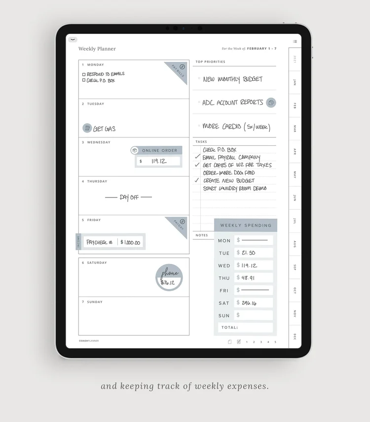 Finance & Budget Digital Stickers — Dash Planner