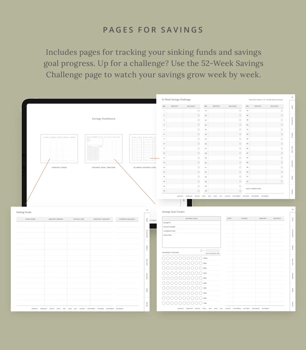 Budget & Finance Planner - Digital Planner Template — Dash Planner