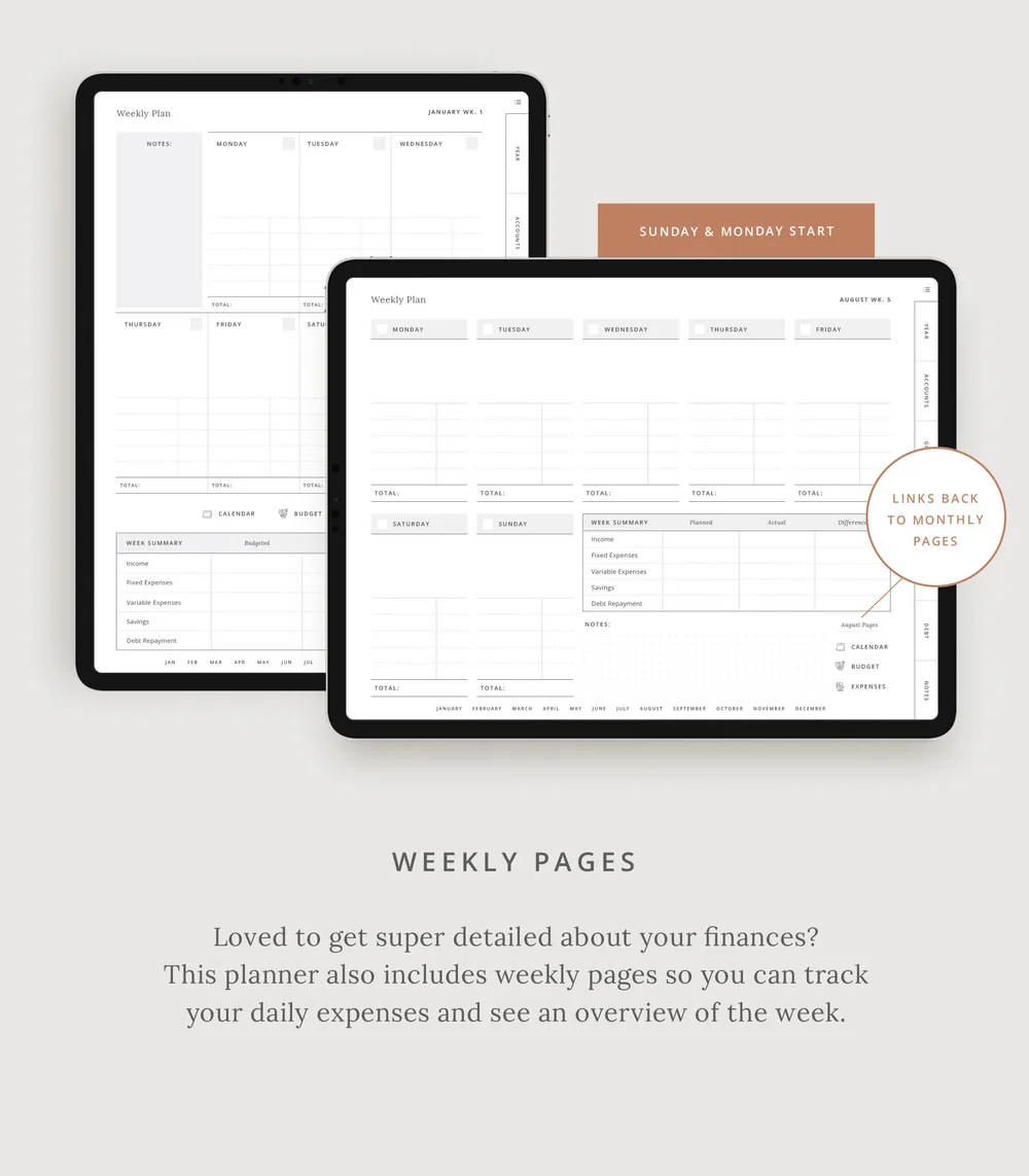 Budget & Finance Planner - Digital Planner Template — Dash Planner