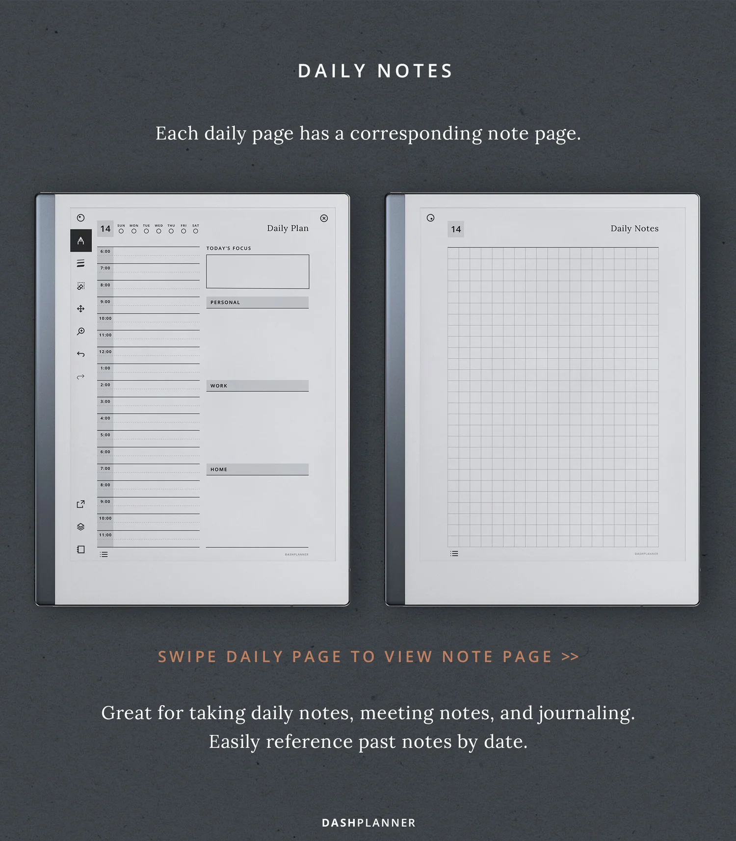 Daily Planner for reMarkable — Dash Planner
