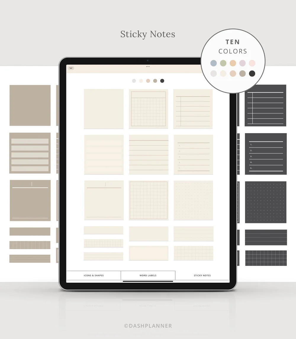 Planning Essentials Digital Stickers — Dash Planner