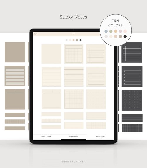 Planning Essentials Digital Stickers — Dash Planner