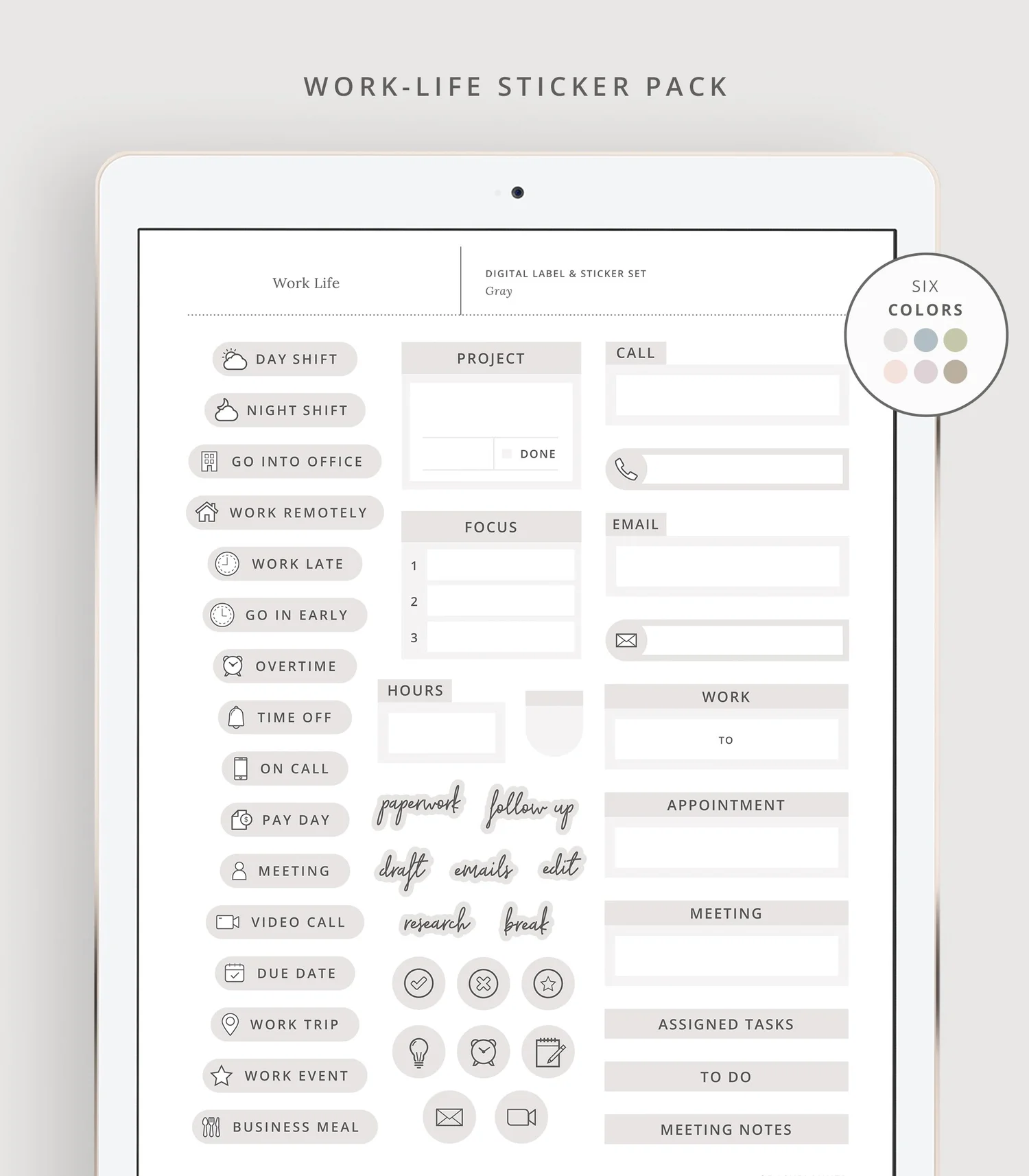 Household Digital Sticker Bundle — Dash Planner