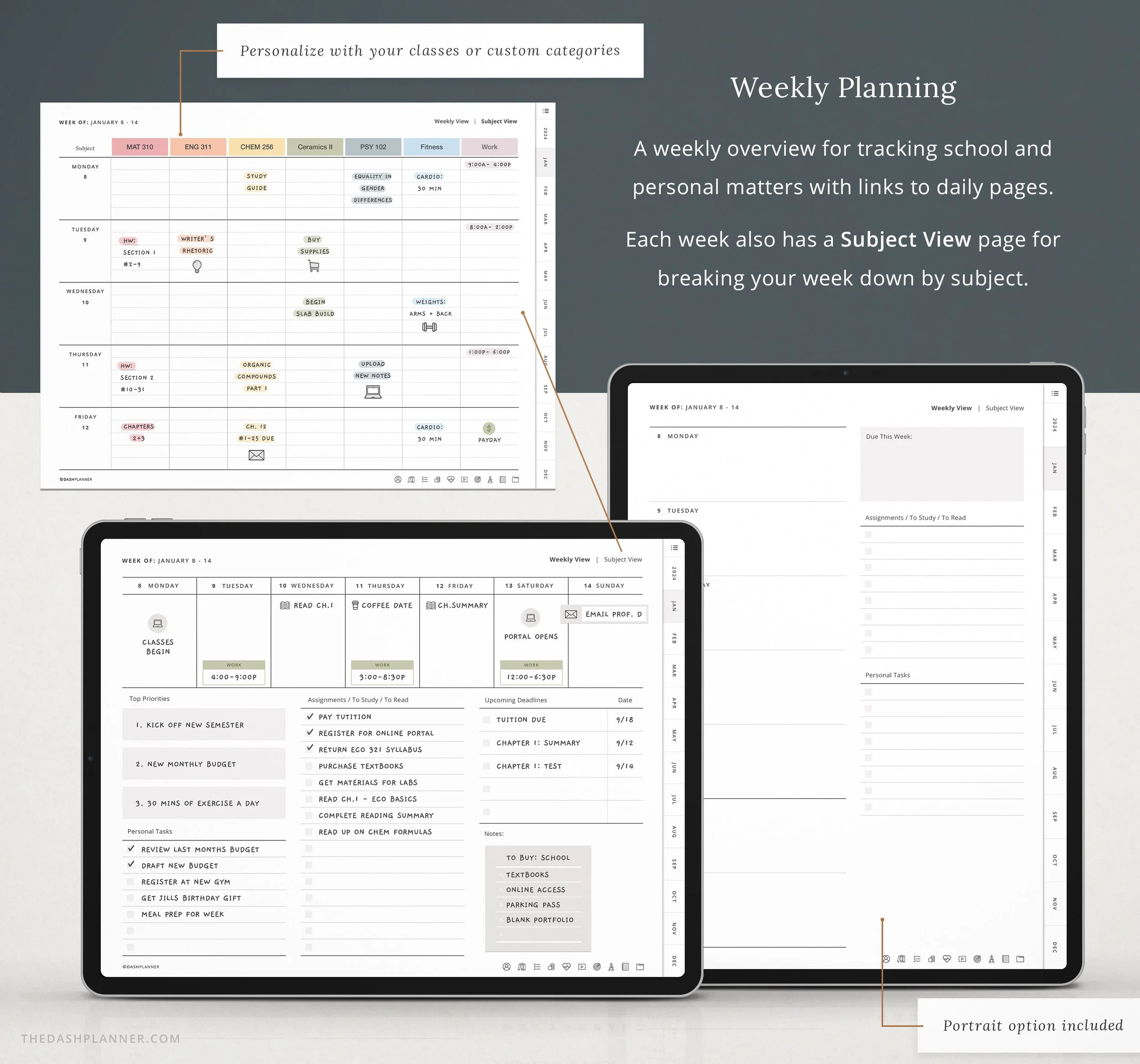 Digital Academic Planner for 2024 — Dash Planner