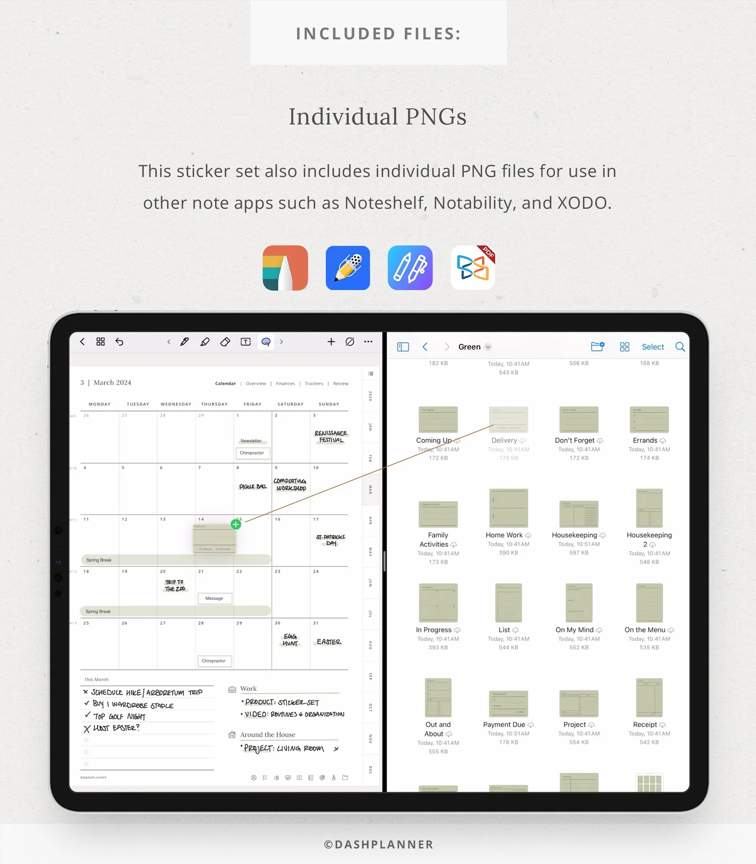 Household Widgets for Digital Planners — Dash Planner