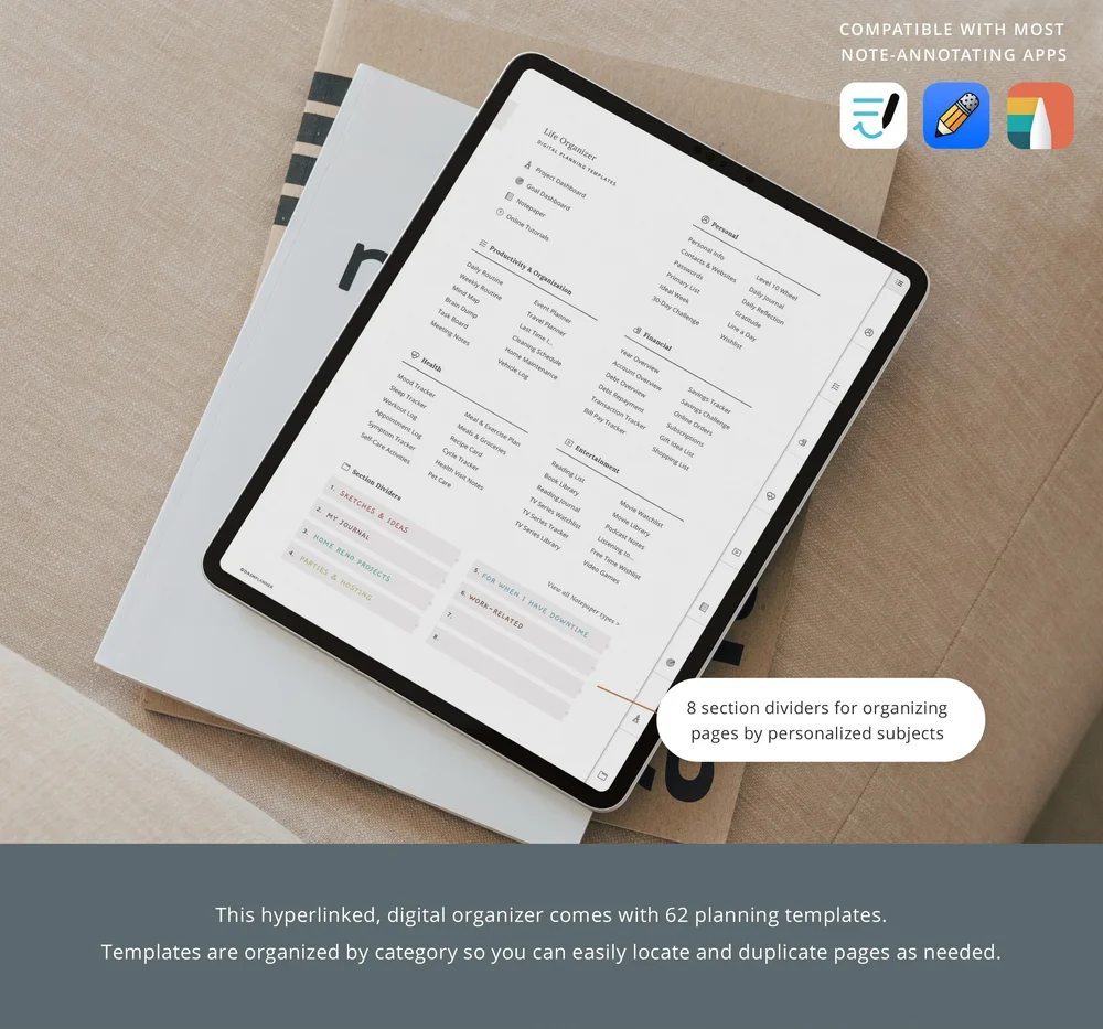 Life Organizer - Digital Planner — Dash Planner