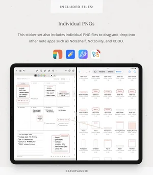 Digital Stickers for Daily & Weekly Planning — Dash Planner