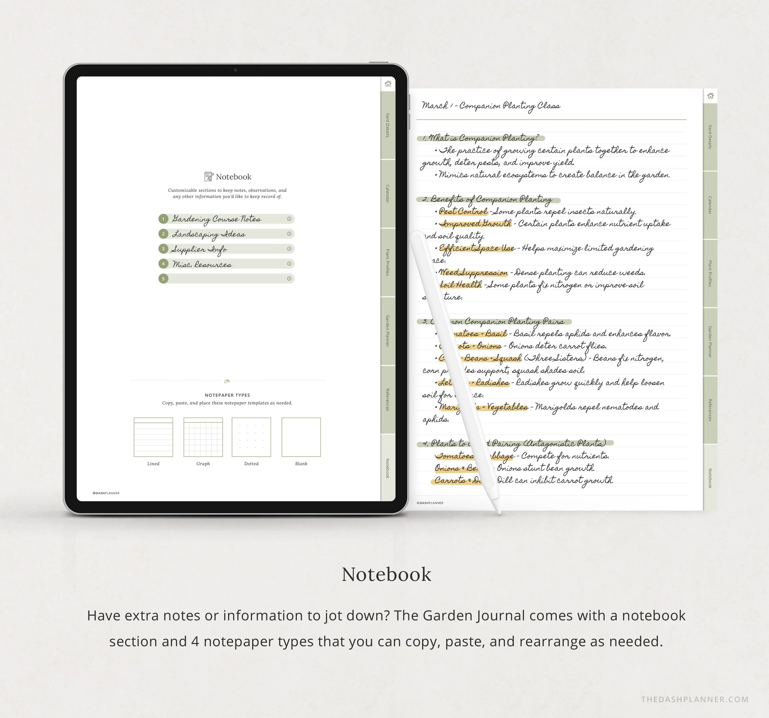 Digital Garden Planner | iPad Gardening Journal & Plant Tracker ...