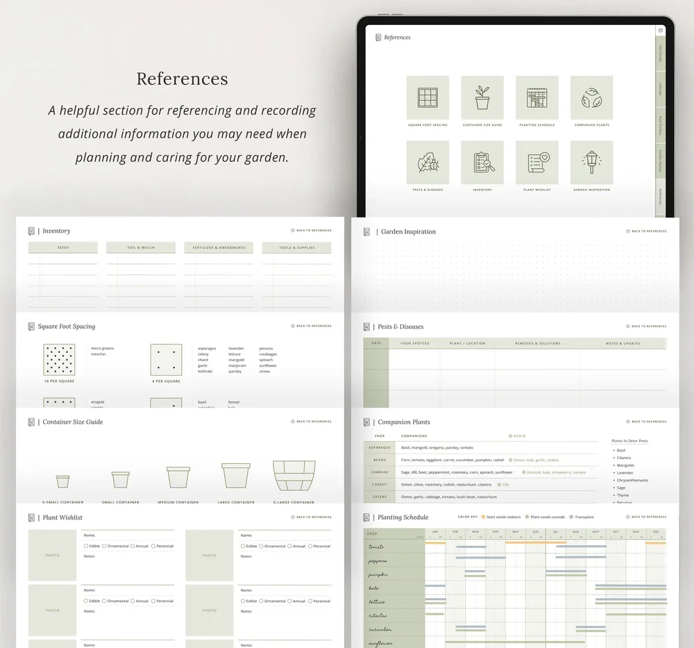 Digital Garden Planner | iPad Gardening Journal & Plant Tracker ...