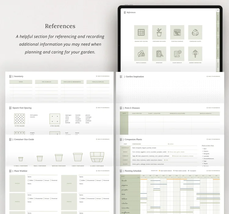 Digital Garden Planner | iPad Gardening Journal & Plant Tracker ...